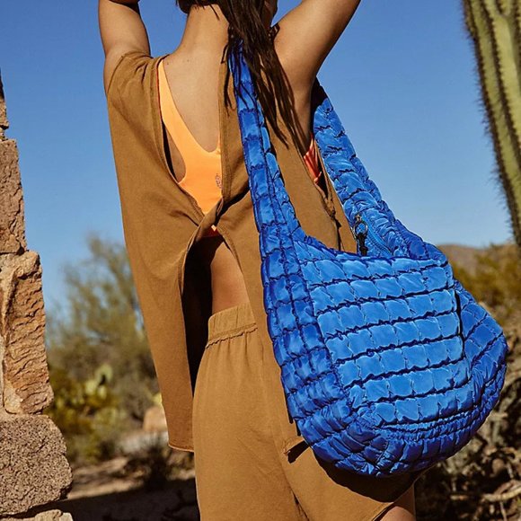 Free People | Bags | Free People Fp Movement Quilted Carryall Lapis ...